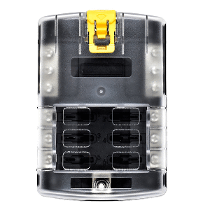 Bluewater 6 Position Fuse Block ATC w/Yellow Slide - $27.5 - Boatzon.com